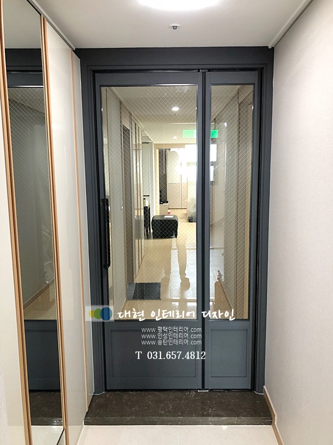 안성 공도 우미린 아파트 73a형 문풍지 스윙도어 현관중문 네이버 블로그